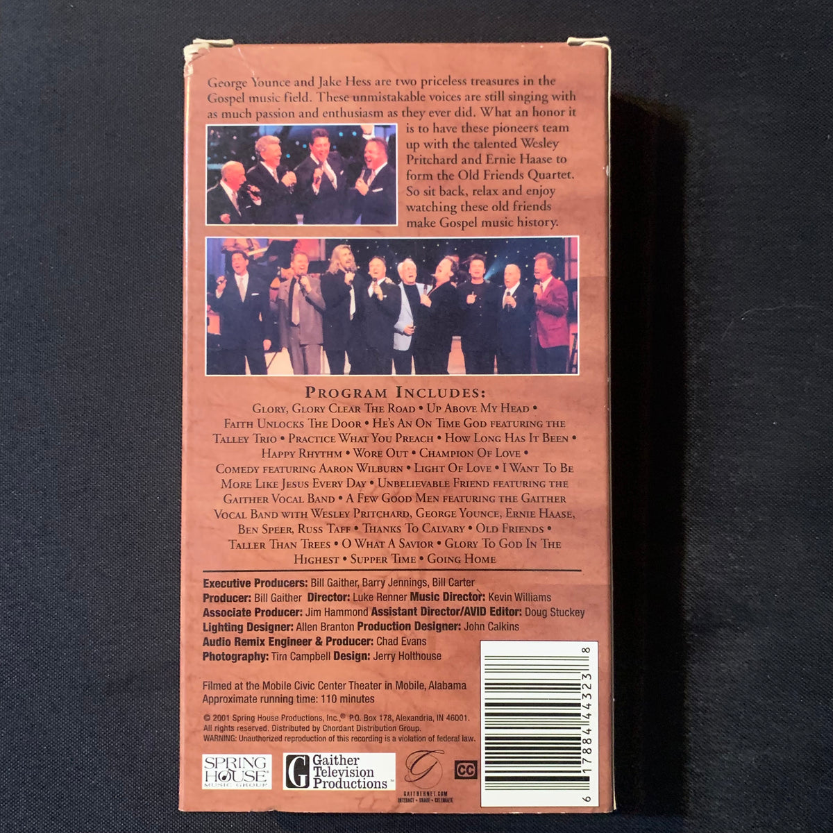 VHS Gaither Gospel Series 'Encore: Old Friends Quartet' (2001) Aaron W ...