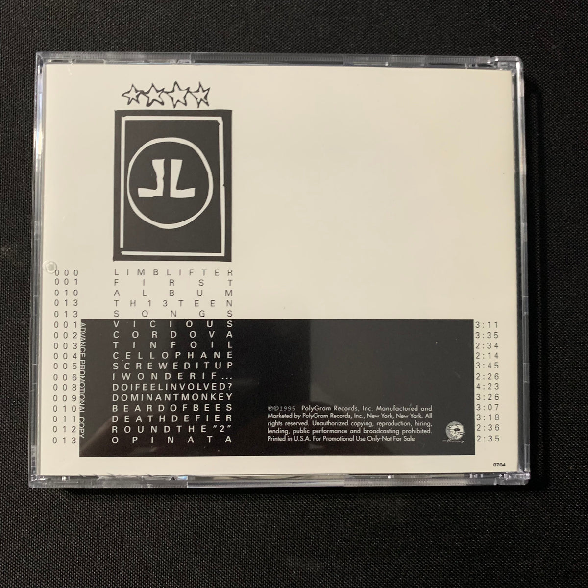 CD Limblifter self-titled (1995) rare promo 90s alternative rock Vanco ...