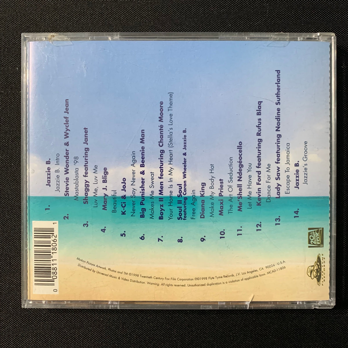 CD How Stella Got Her Groove Back soundtrack (1998) Stevie Wonder! Mar ...