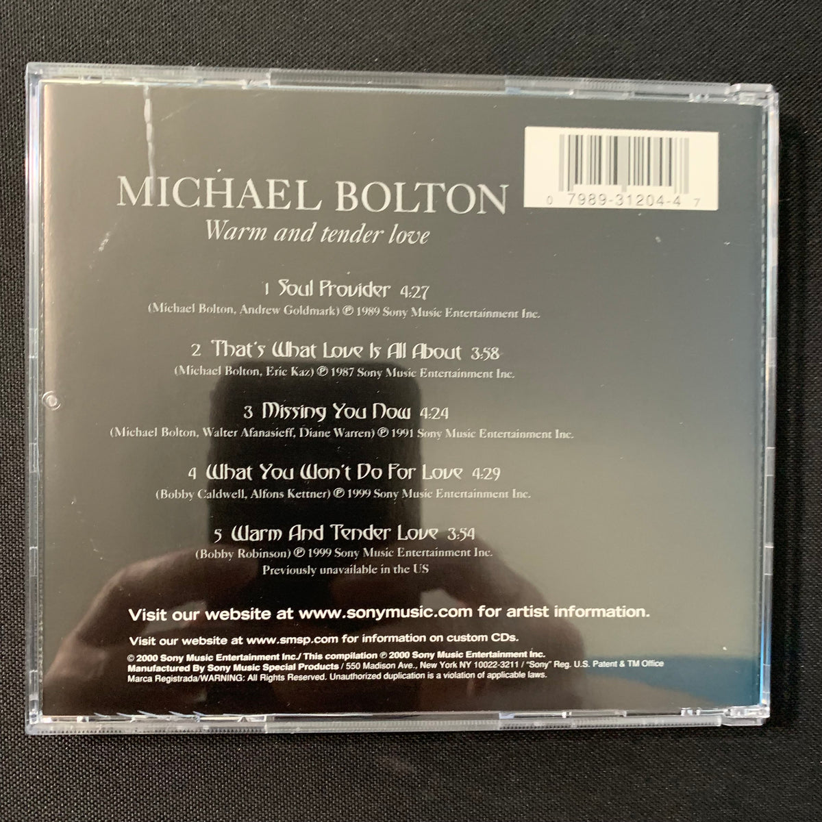 CD Michael Bolton 'Warm and Tender Love' (2000) 5-song EP – The Exile ...