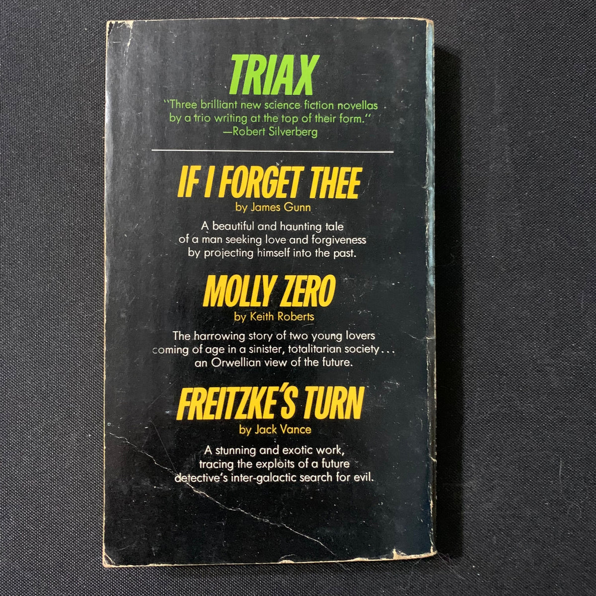 BOOK Robert Silverberg (ed) 'Triax' (1977) PB science fiction three no ...