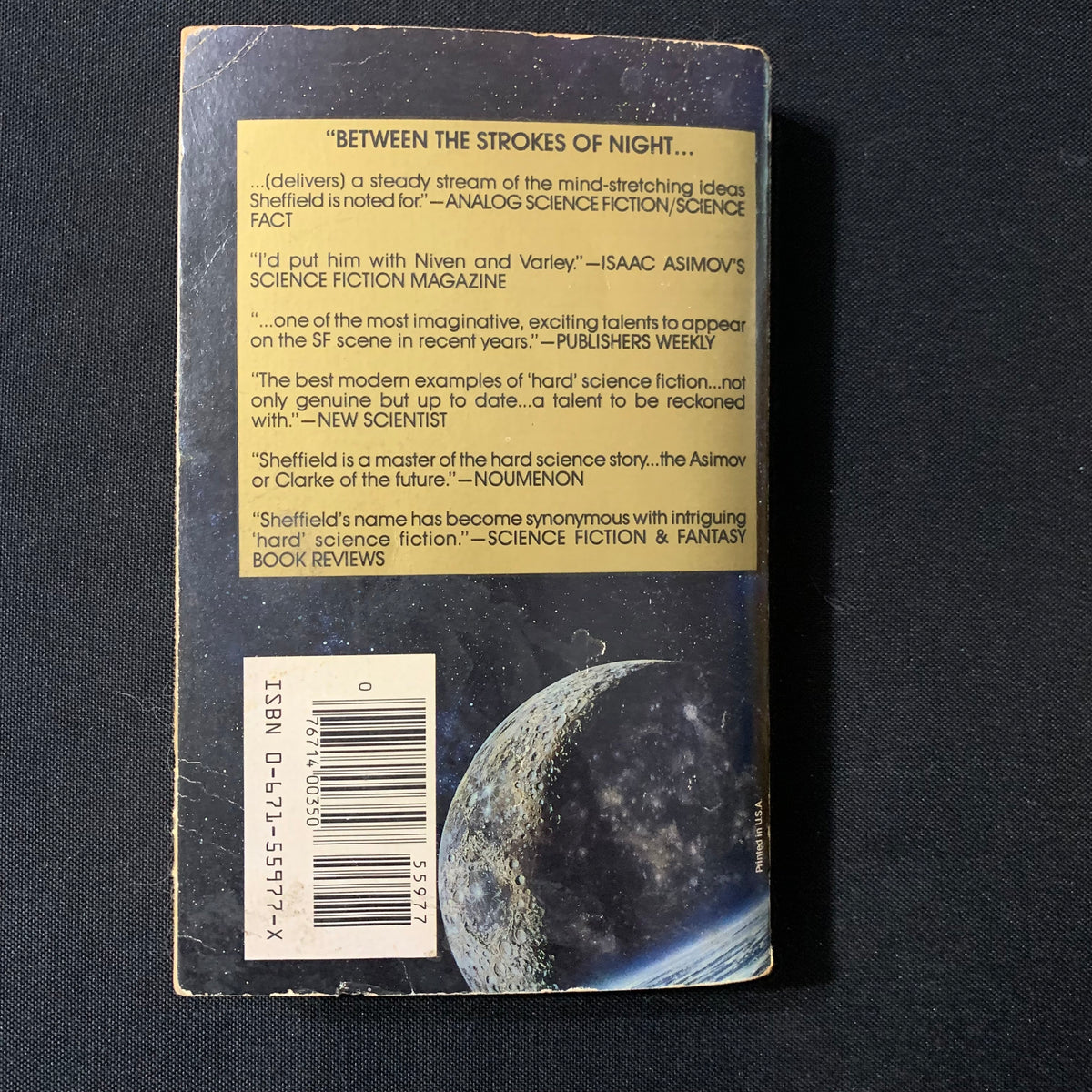 BOOK Charles Sheffield 'Between the Strokes of Night' (1985) PB scienc ...