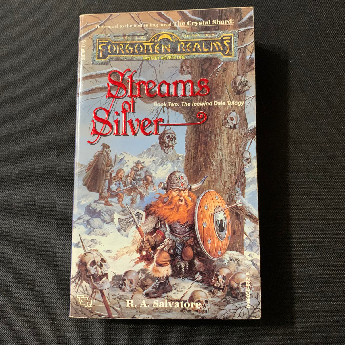 BOOK R.A. Salvatore 'Streams of Silver' (1989) PB Forgotten Realms Ice ...