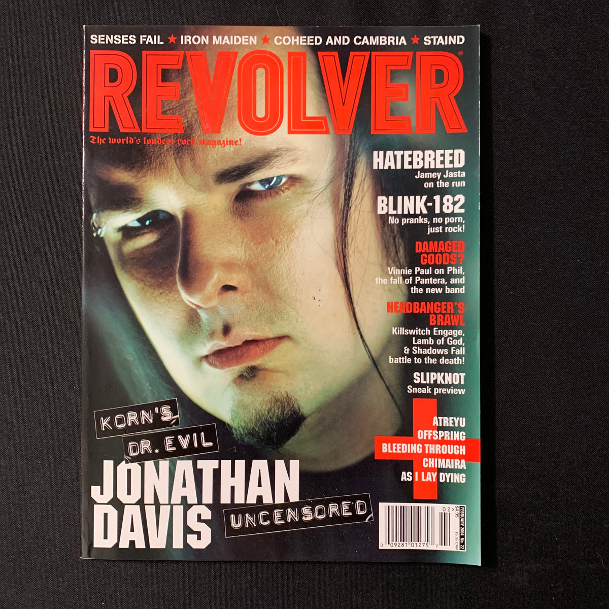 MAGAZINE Revolver Feb 2004 No. 22 Korn, Hatebreed, Vinnie Paul, Blink ...