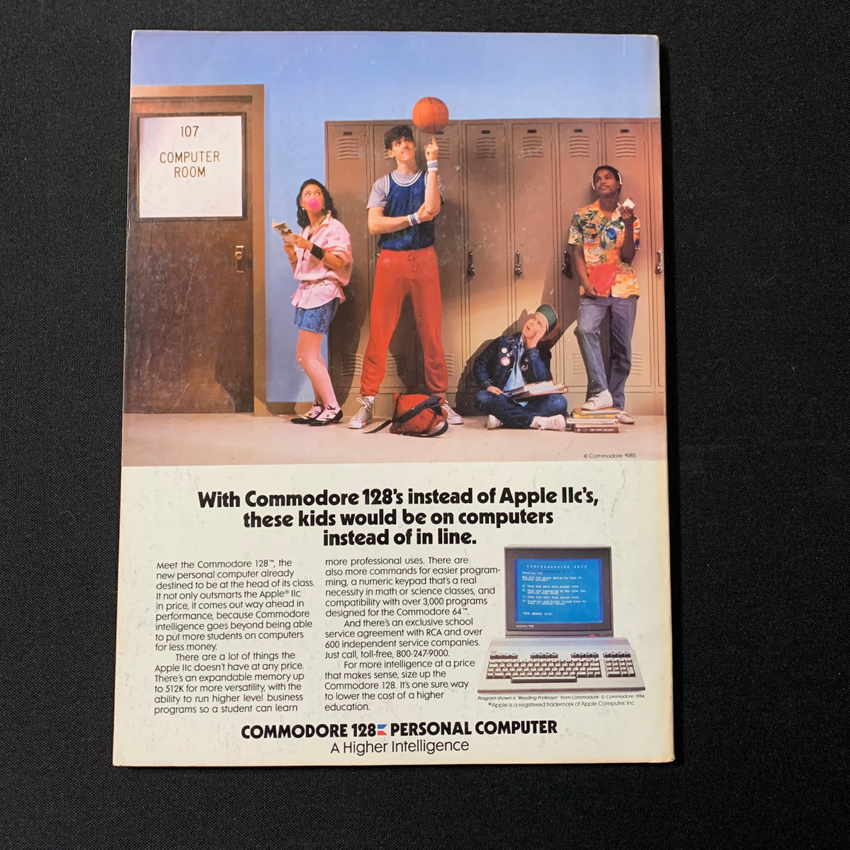 MAGAZINE Run October 1985 Commodore 64/128 computer graphics monitors ...