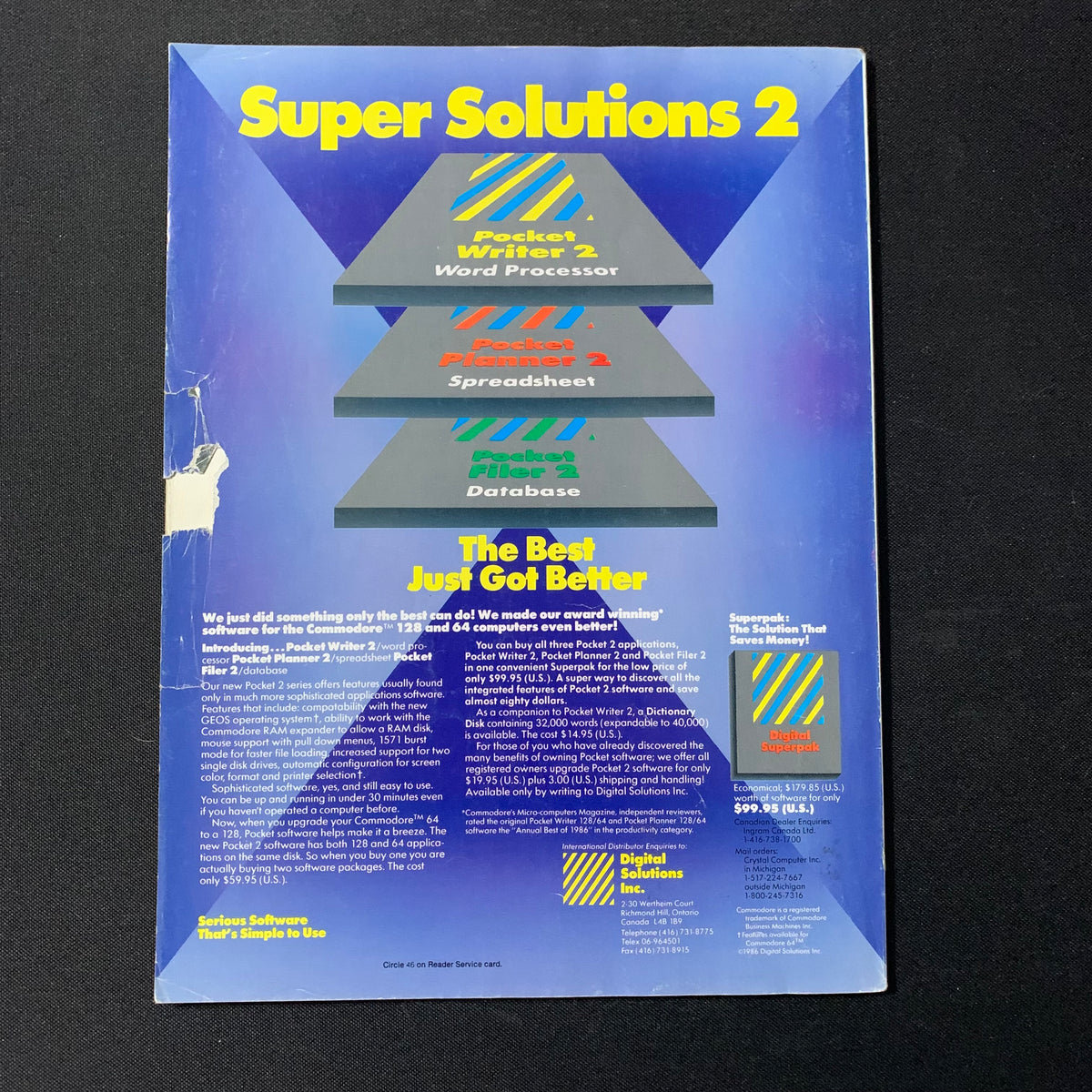 MAGAZINE Run June 1987 PC clone from Commodore 64 Notepad Presto Write ...