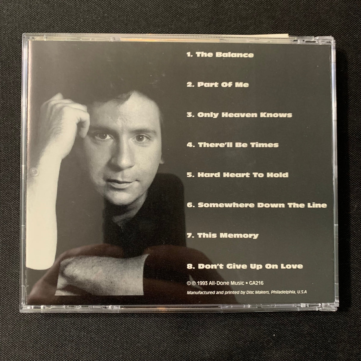 CD Greg Aulden 'The Balance' (1993) debut New York singer songwriter i ...