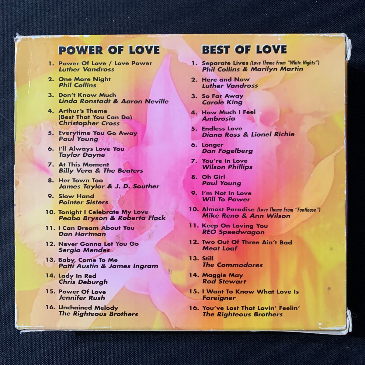 CD Best of Love/Power of Love 2CD set Luther Vandross/Phil Collins/Car ...
