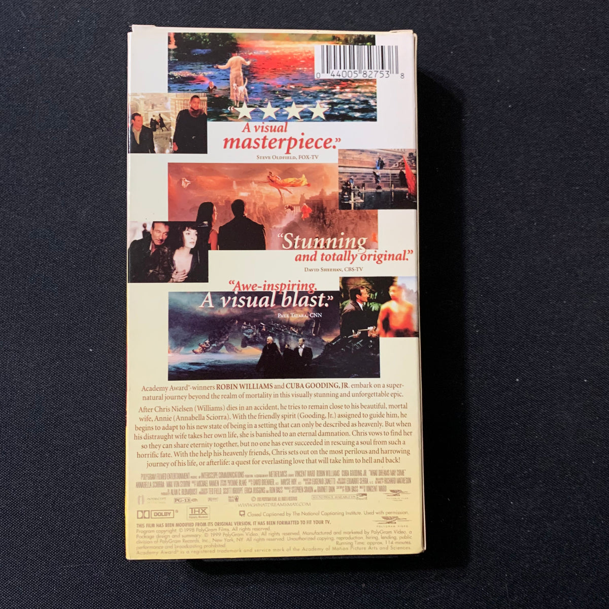 VHS What Dreams May Come (1998) Robin Williams, Annabella Sciorra, Cub ...