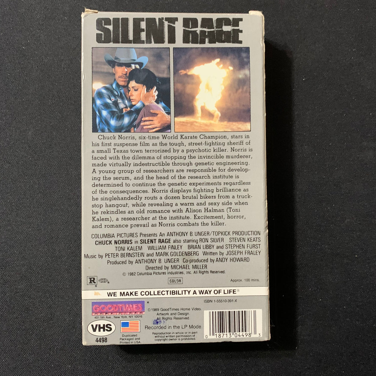 VHS Silent Rage (1982) Chuck Norris, Ron Silver, Stephen Furst, Toni K ...