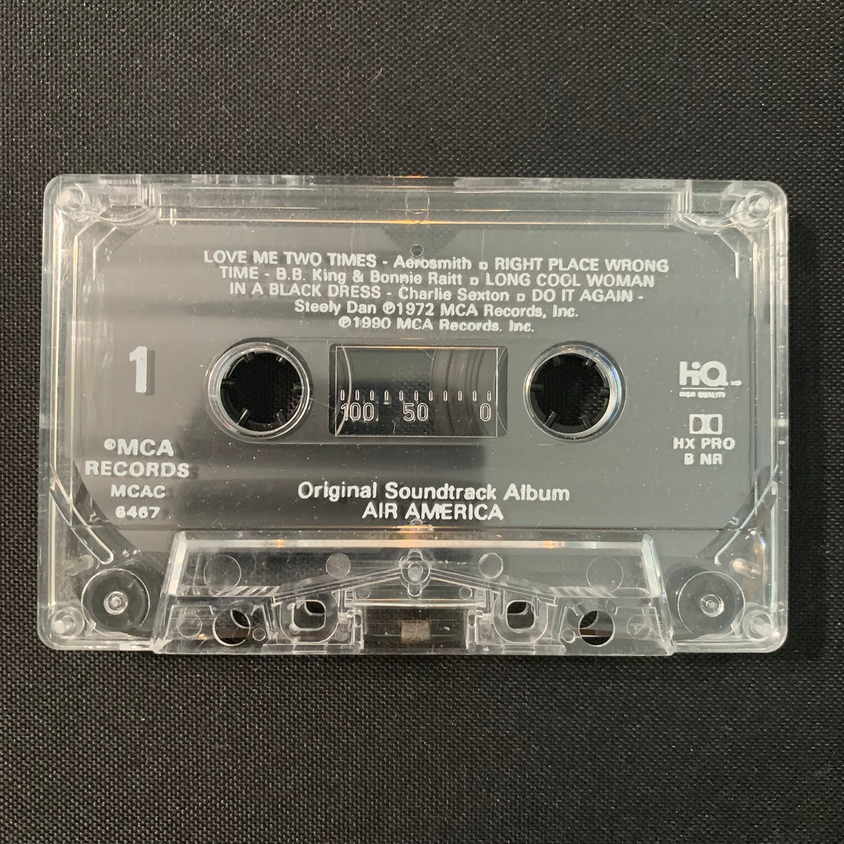 CASSETTE Air America soundtrack (1990) Aerosmith, Steely Dan, B.B. Kin ...