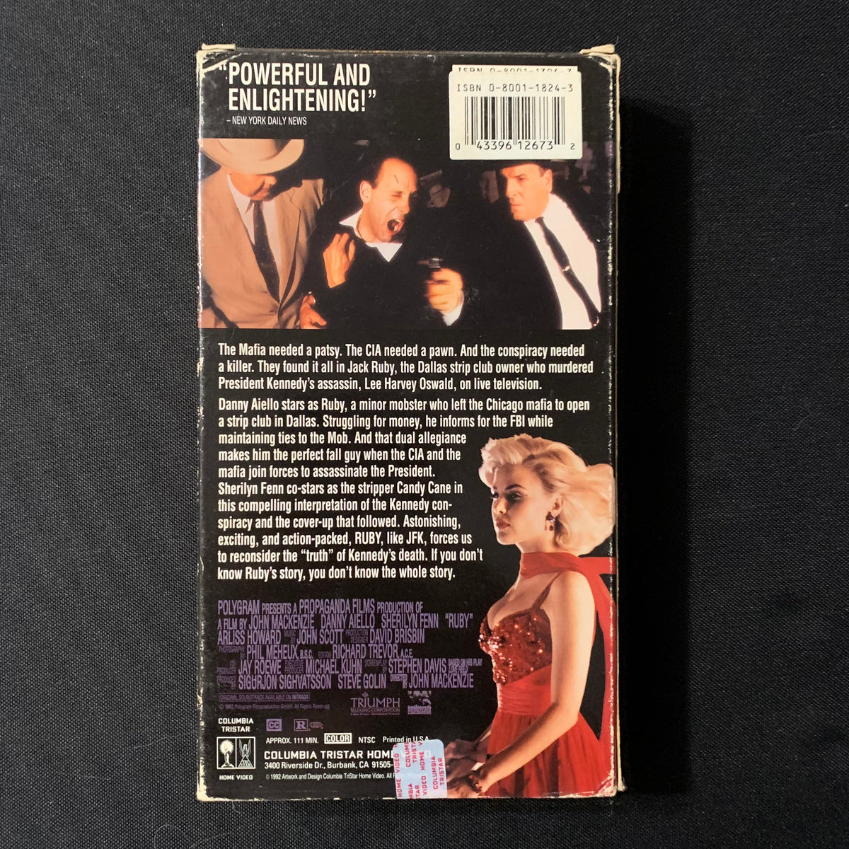 VHS Ruby (1992) Danny Aiello, Sherilyn Fenn, JFK assassination, Lee Ha ...