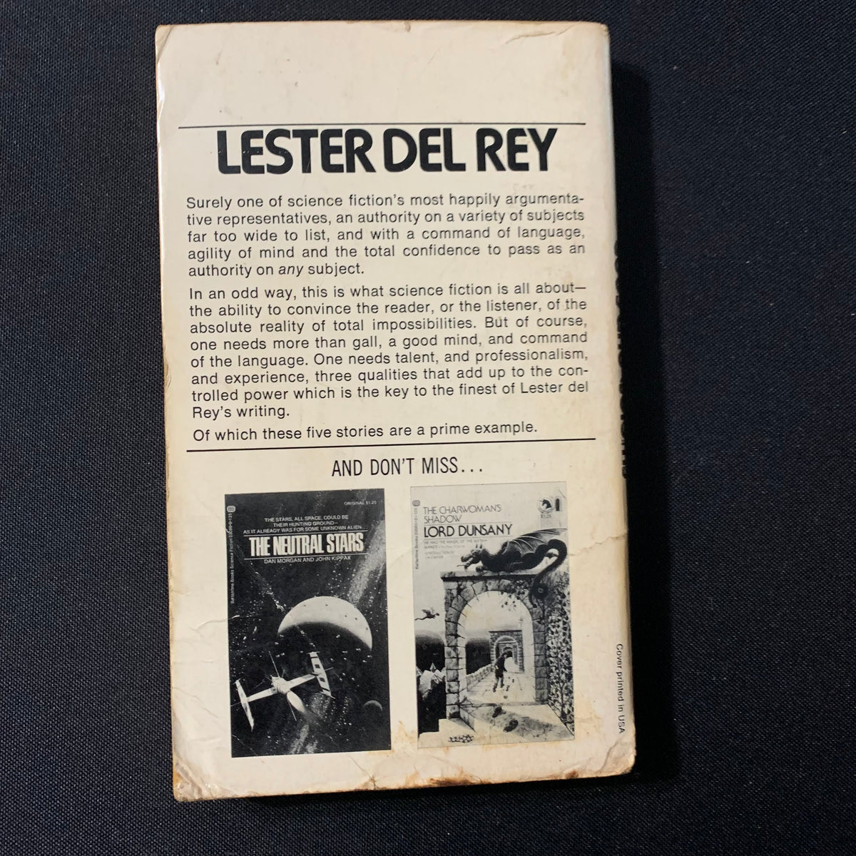 BOOK Lester del Rey 'Gods and Golems' (1973) PB science fiction short ...
