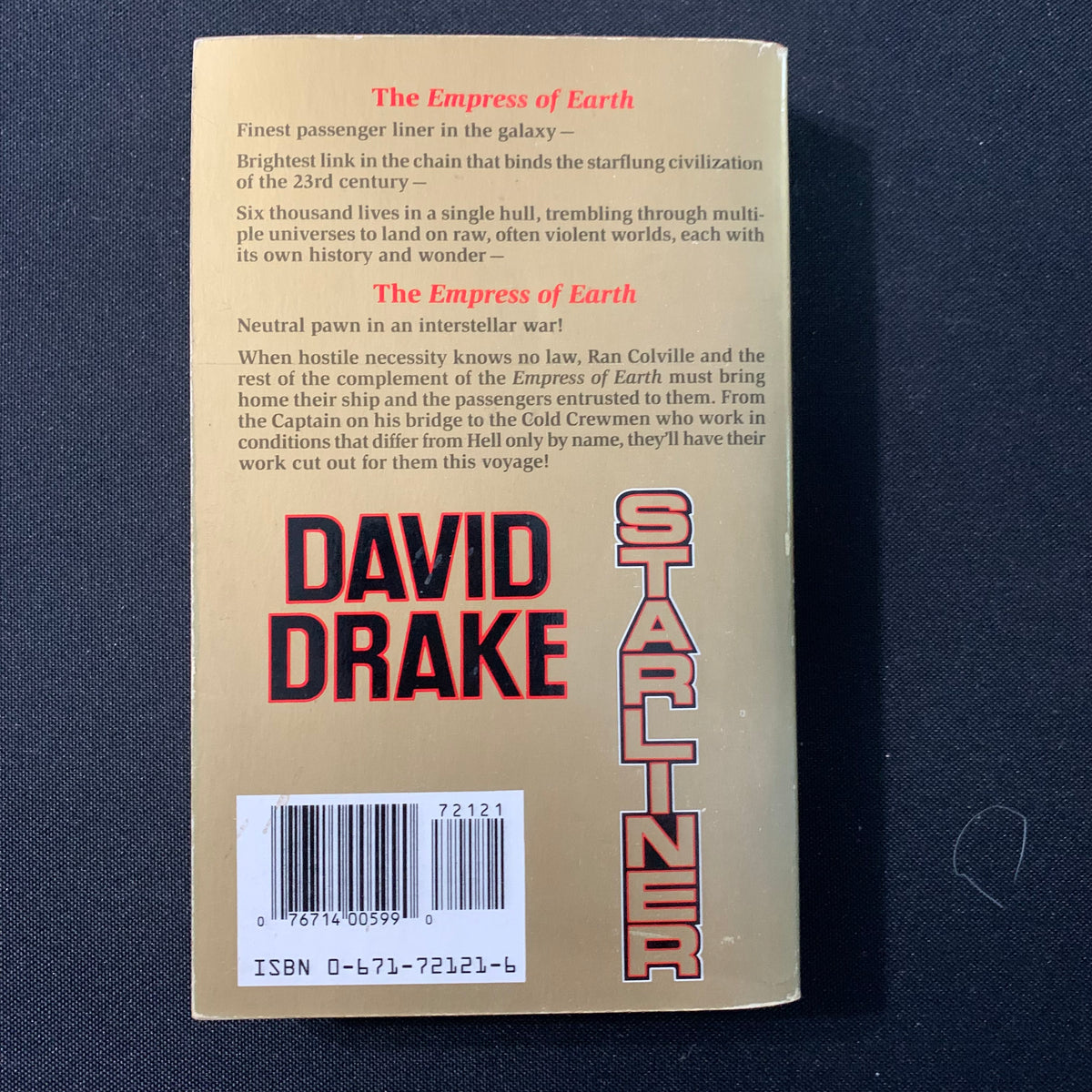 BOOK David Drake 'Starliner' (1992) PB science fiction – The Exile ...