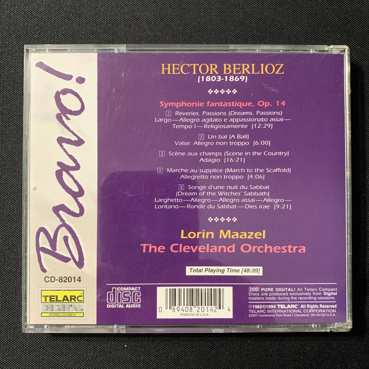 CD Berlioz 'Symphonie Fantastique' Lorin Maazel Cleveland Orchestra (1 ...