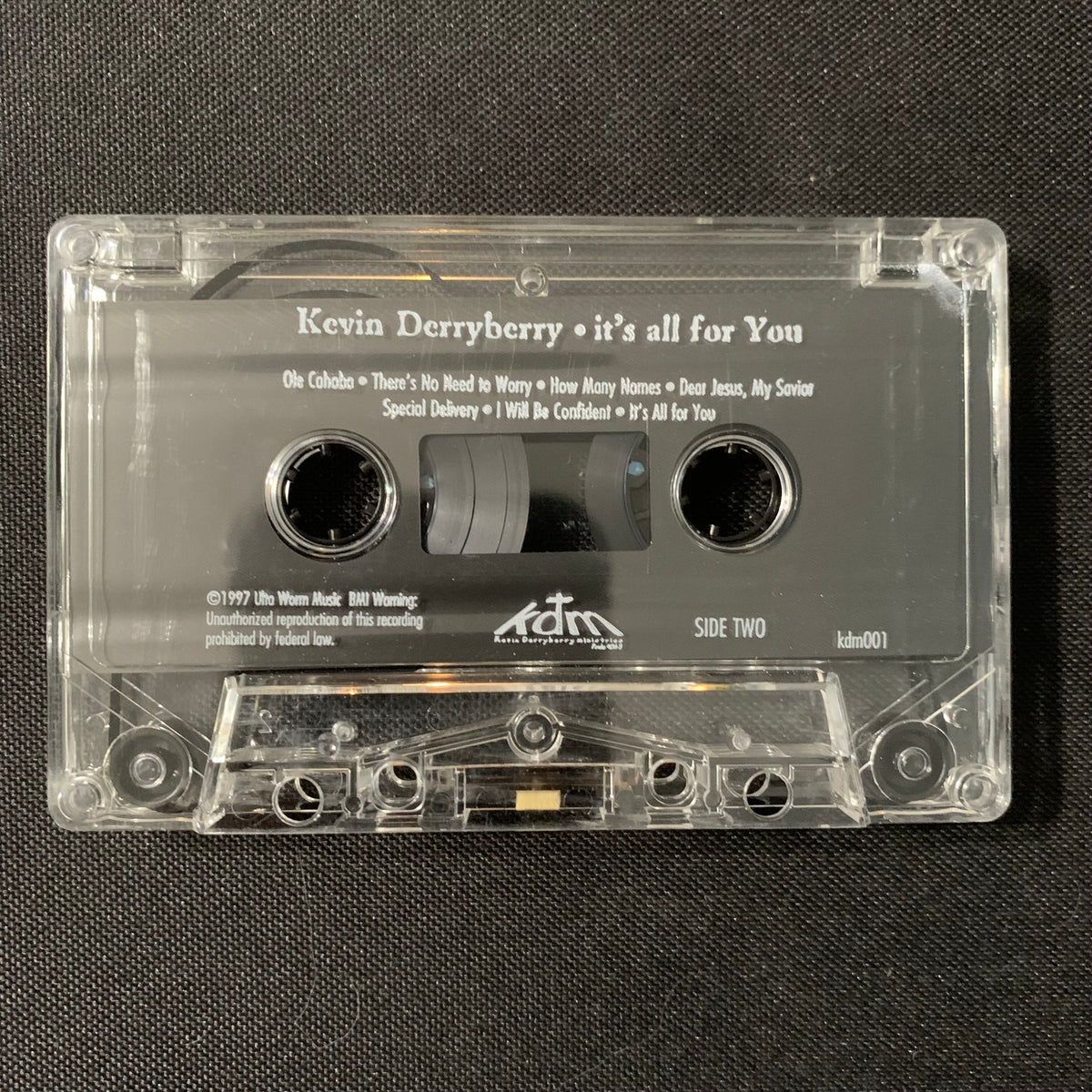 CASSETTE Kevin Derryberry 'It's All For You' (1997) Christian praise w ...