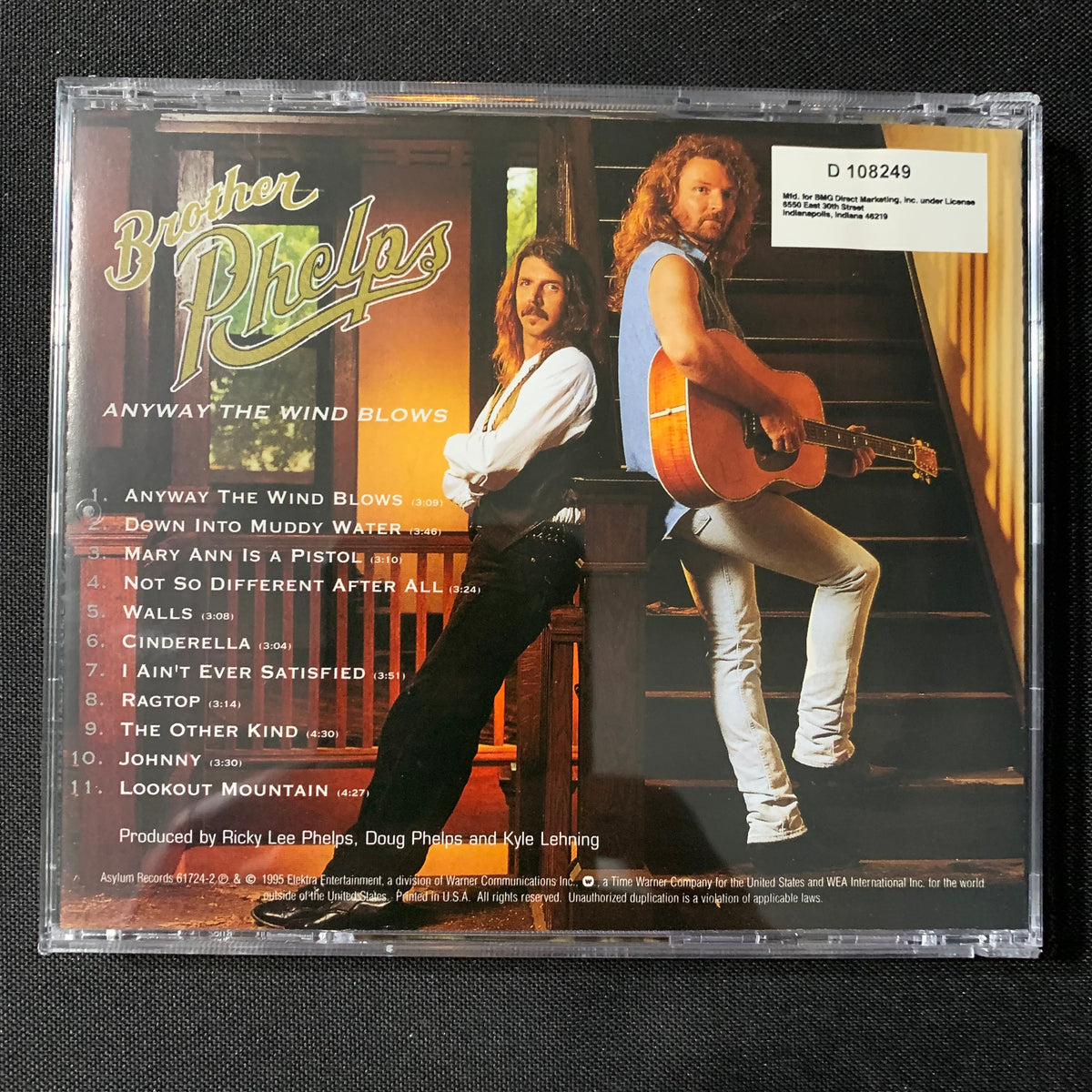 CD Brother Phelps 'Anyway the Wind Blows' (1995) Not So Different Afte ...