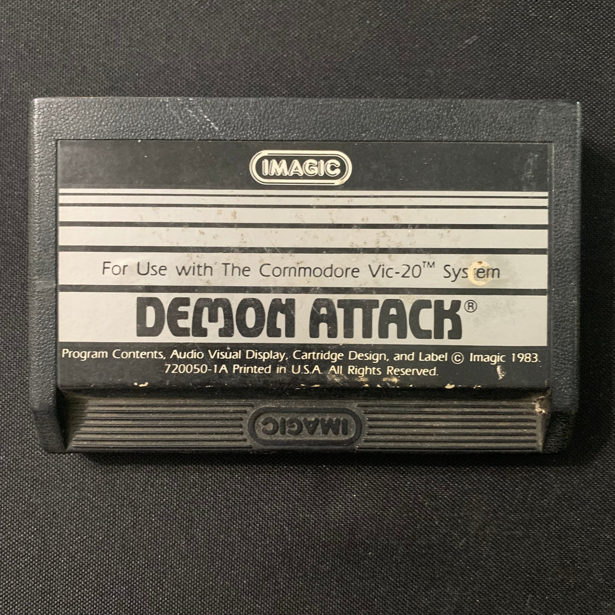 COMMODORE VIC 20 Demon Attack tested Imagic video game cartridge arcad ...