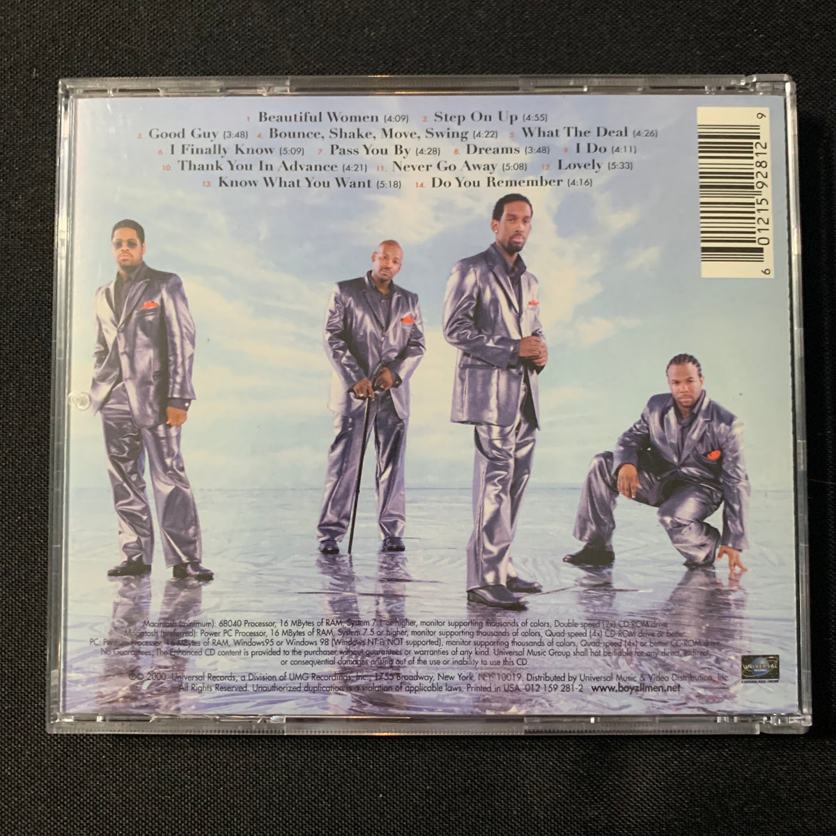 CD Boyz II Men 'Nathan Michael Shawn Wanya' (2000) Thank You In Advanc ...