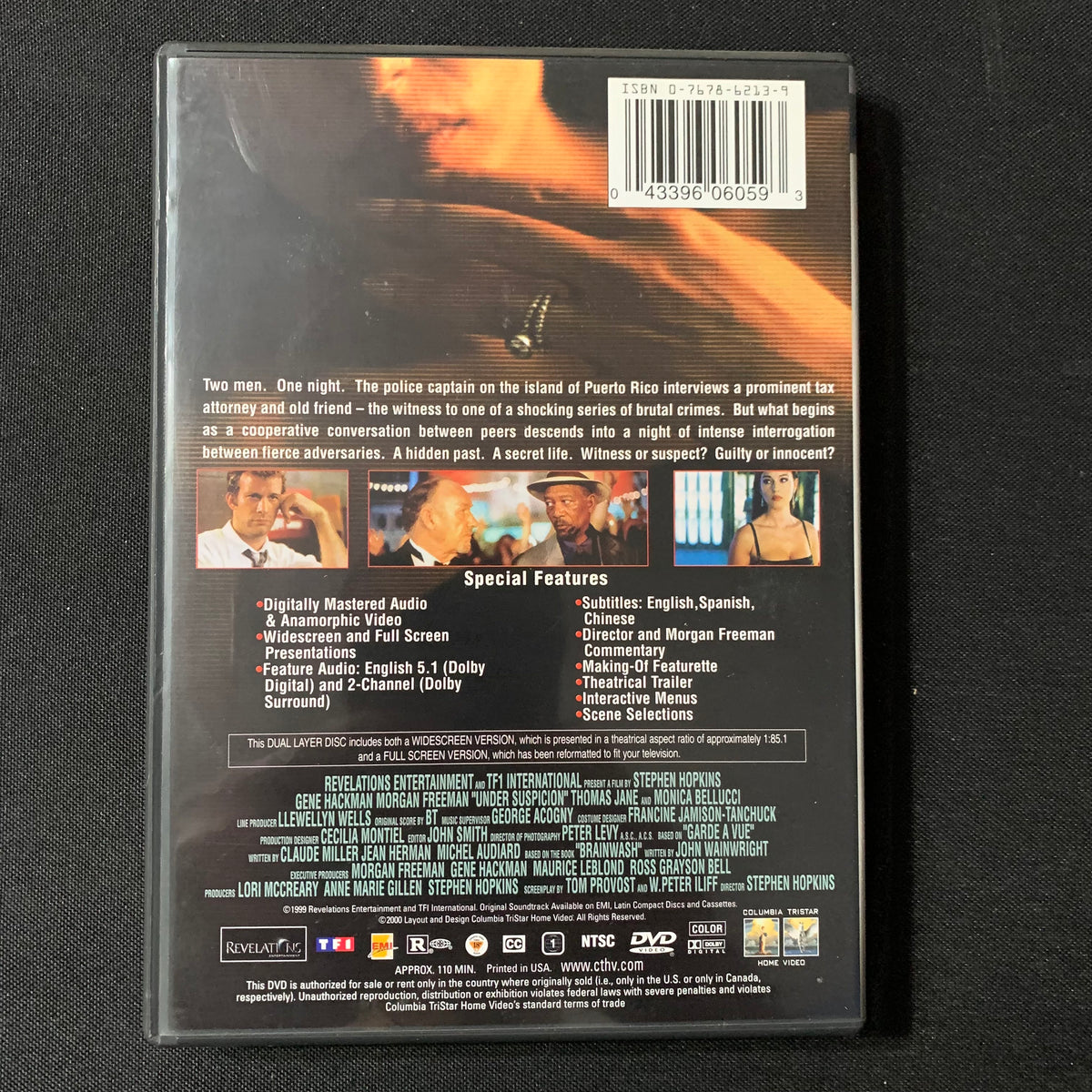 DVD Under Suspicion (1999) Gene Hackman, Morgan Freeman, Monica Belluc ...