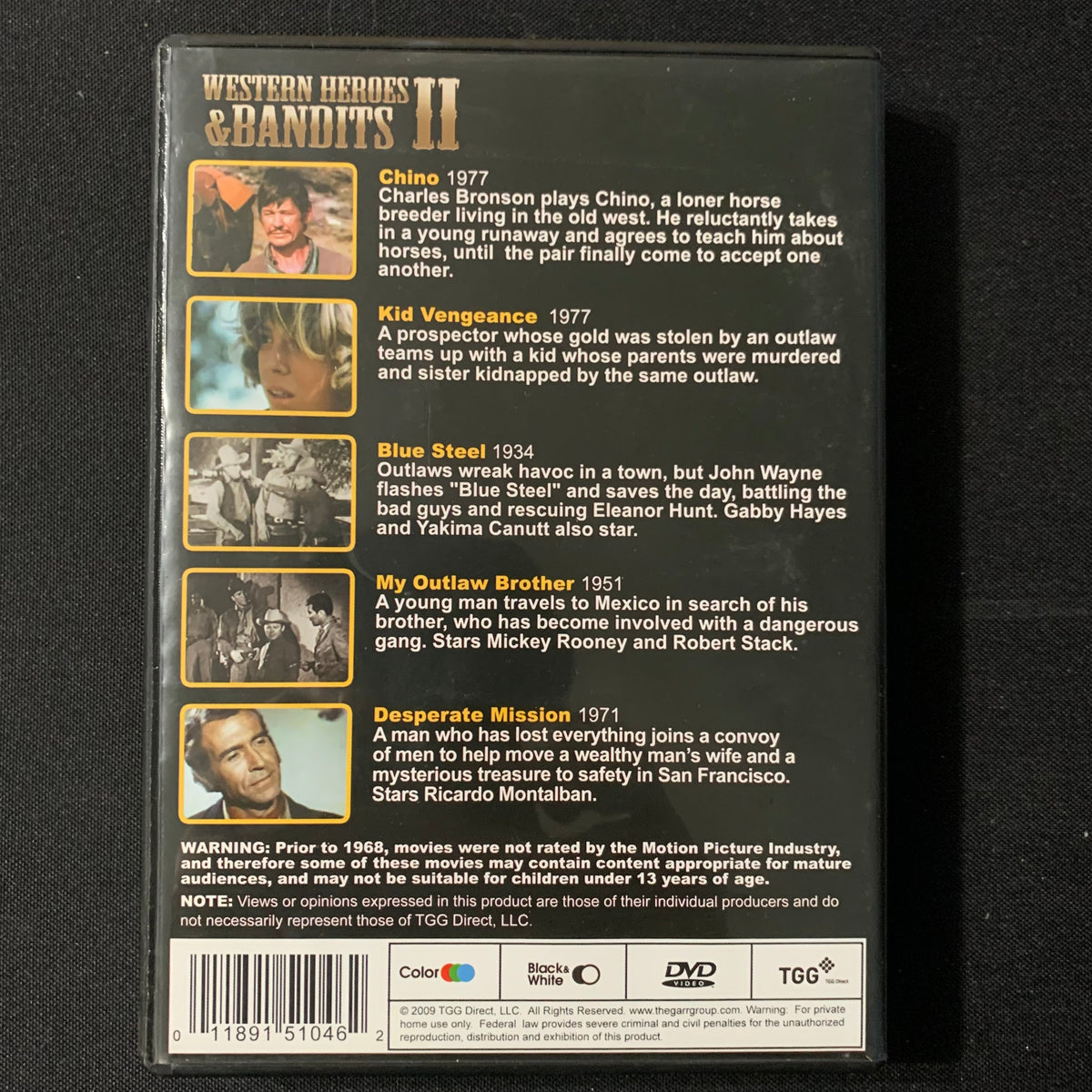 DVD Western Heroes and Bandits II (2009) 5 movies Charles Bronson, Ric ...