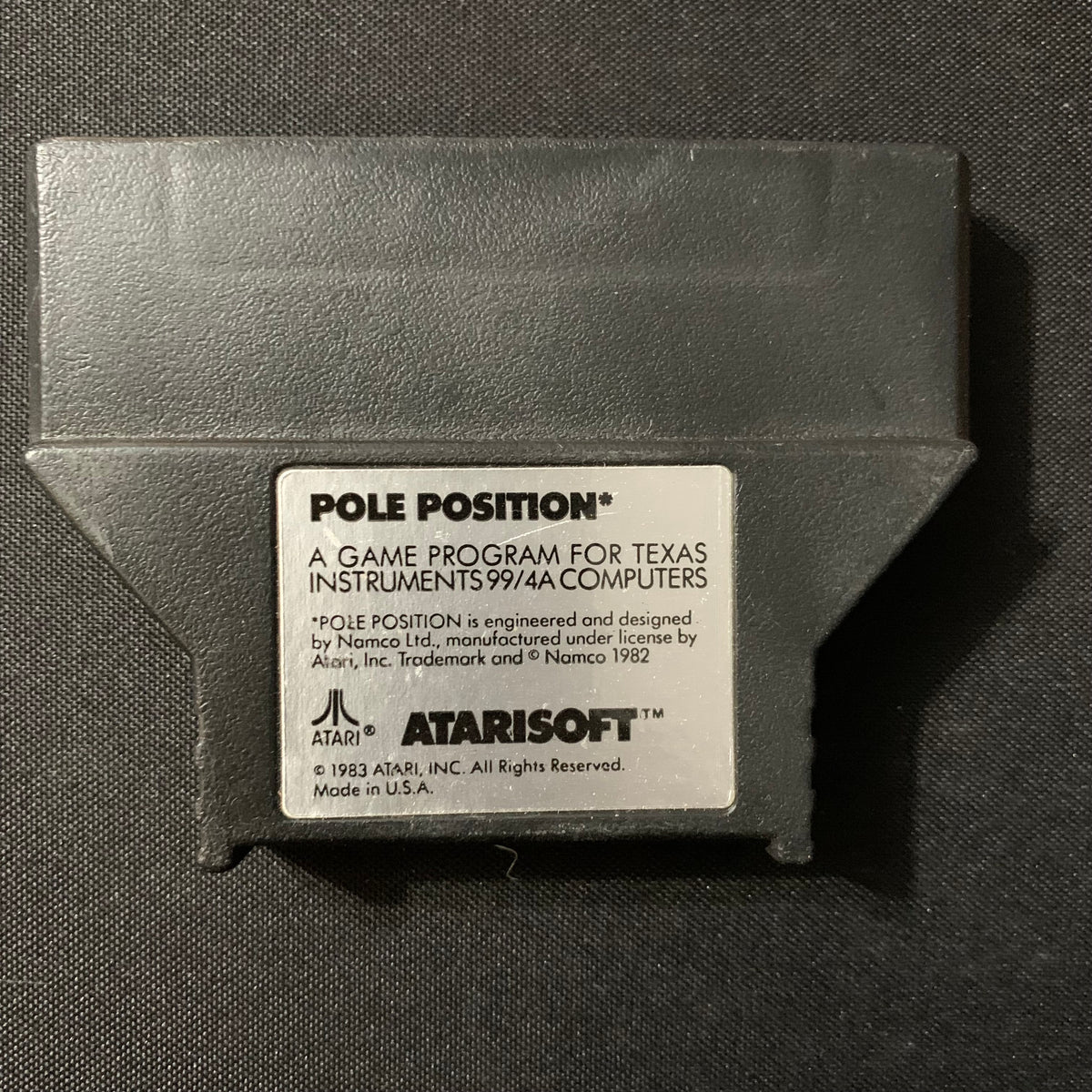 TEXAS INSTRUMENTS TI 99/4A Pole Position (1983) Atarisoft game cartrid ...