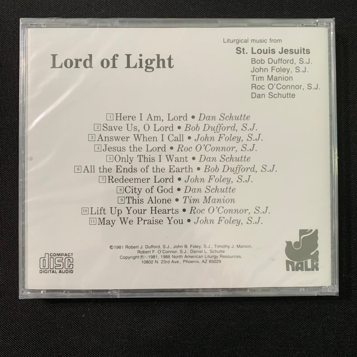CD St. Louis Jesuits 'Lord Of Light' (1981) liturgical music Catholic ...