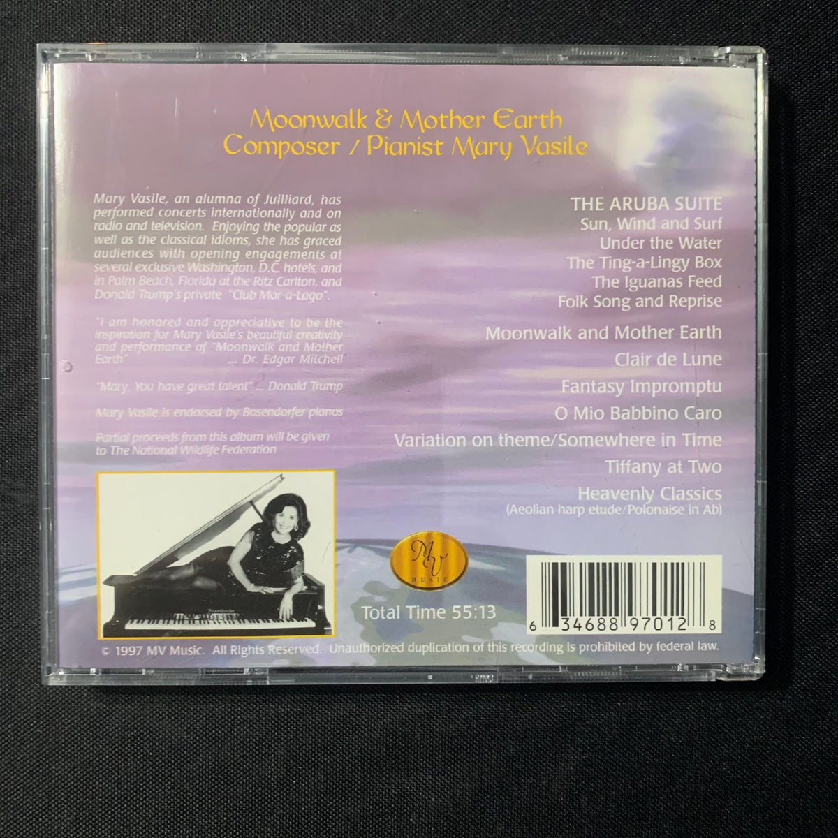 CD Mary Vasile 'Moonwalk and Mother Earth' (1997) light classical pian ...