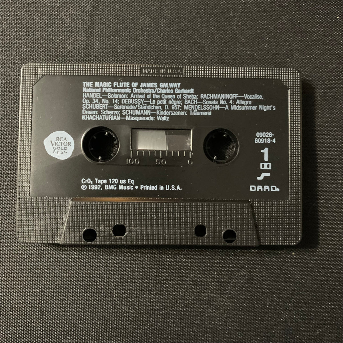 CASSETTE James Galway 'Magic Flute of' (1992) National Philharmonic Or ...