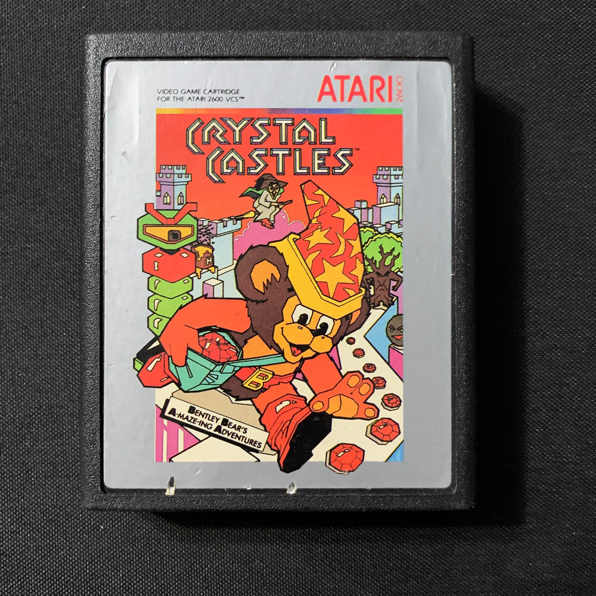 ATARI 2600 Crystal Castles tested video game cartridge nice label Bent ...