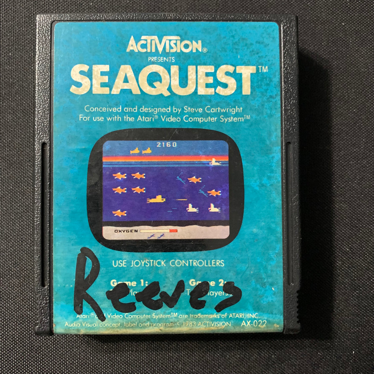 ATARI 2600 Seaquest tested video game cartridge Activision 1983 submar ...