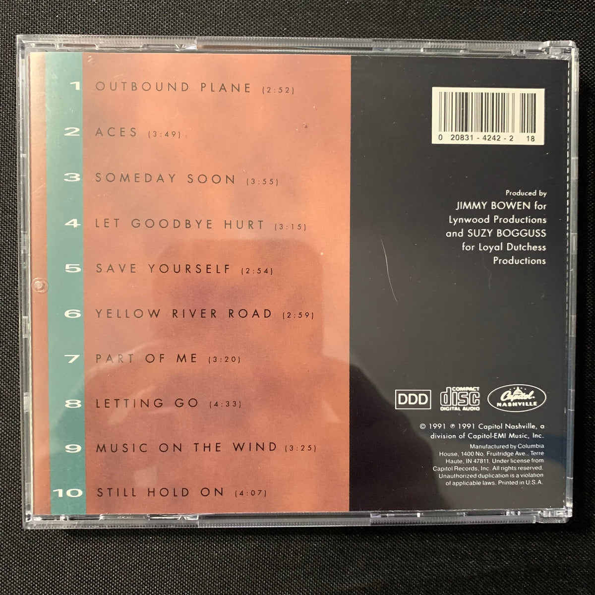 CD Suzy Bogguss 'Aces' (1991) Outbound Plane! Letting Go! Someday Soon ...