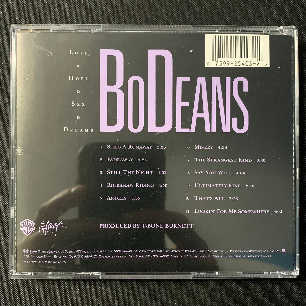 CD BoDeans 'Love and Hope and Sex and Dreams' (1986) Fadeaway, Still t ...