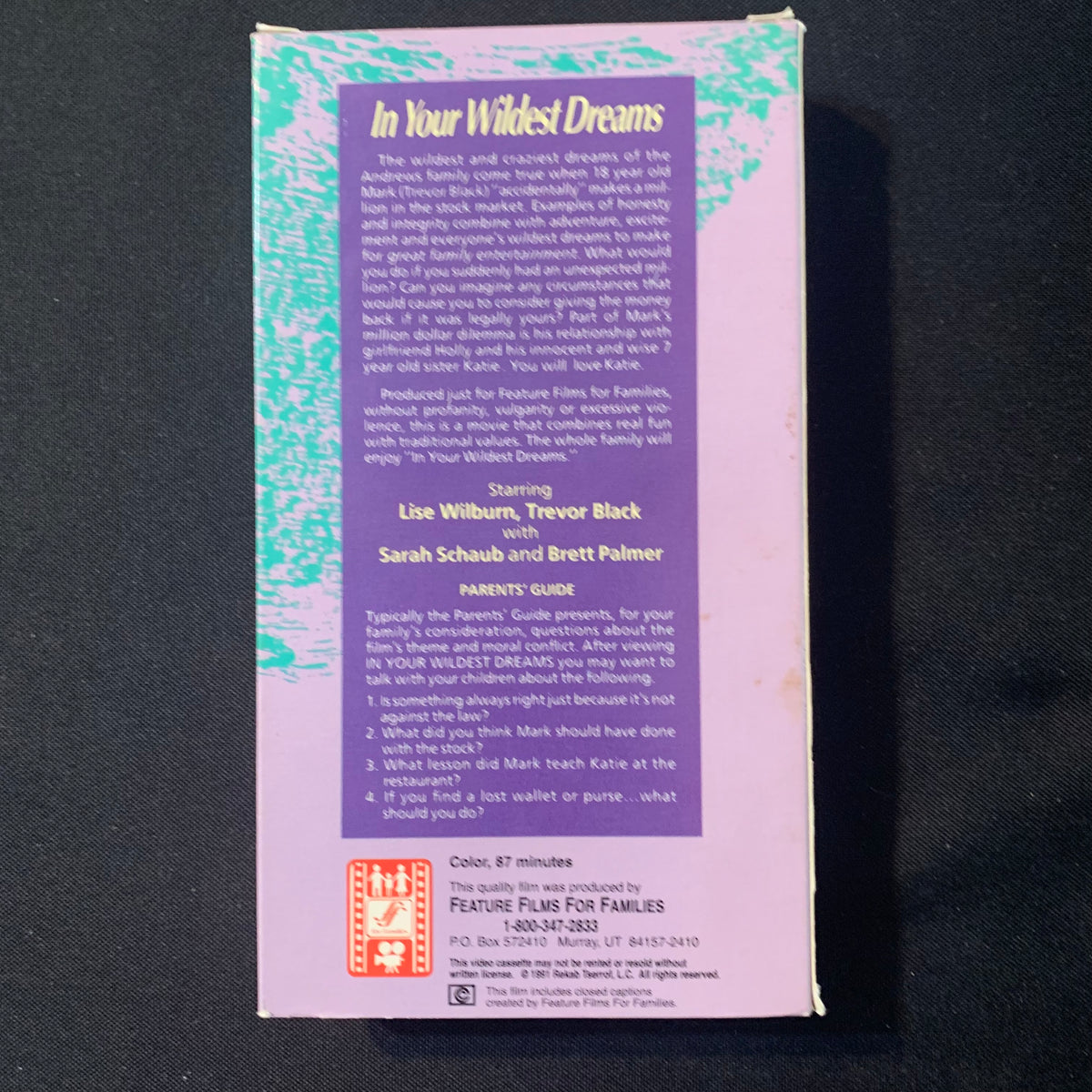 VHS In Your Wildest Dreams (1991) Lise Wilburn, Trevor Black, Sarah Sc ...