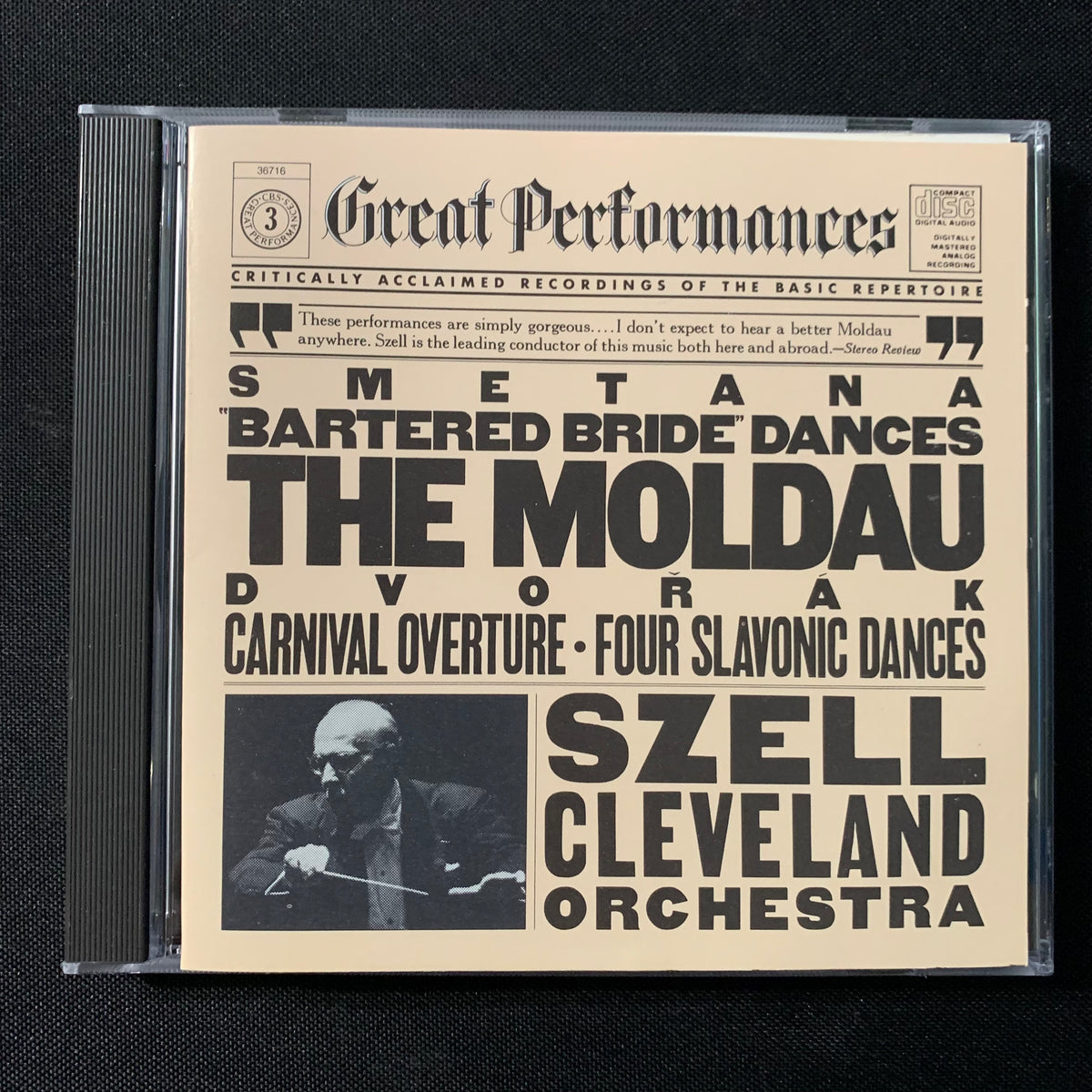 CD Smetana 'The Moldau' Dvorak 'Carnival Overture' (1981) Szell Clevel ...