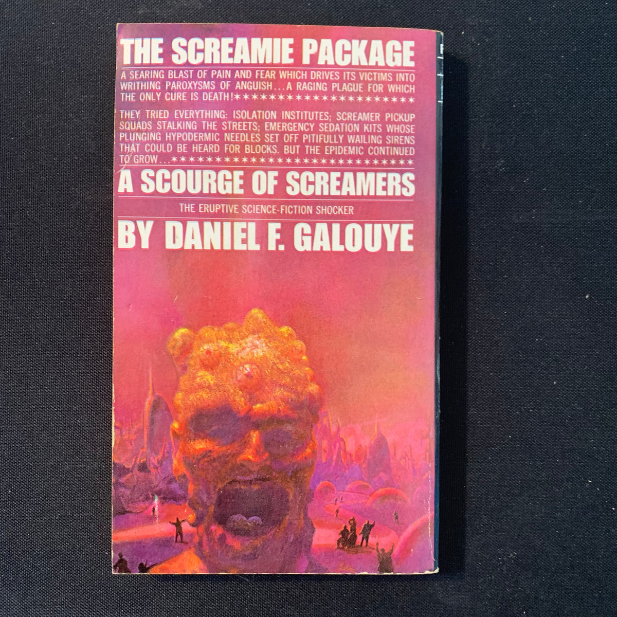 BOOK Daniel F. Galouye 'A Scourge of Screamers' (1968) PB Bantam scien ...