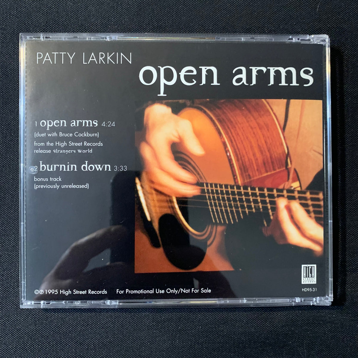 CD Patty Larkin 'Open Arms' (1995) 2-track promo radio DJ single w/unr ...